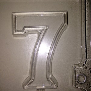 L56 - Chocolate Lollipop Mold - Number 7 - Etsy