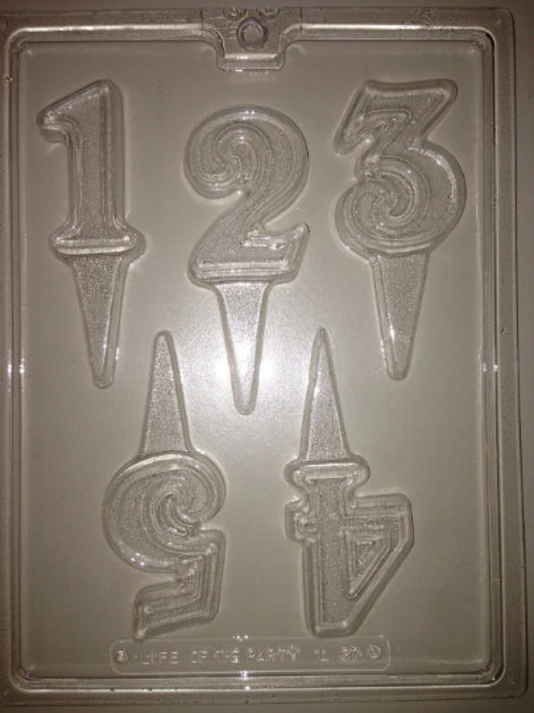 L37 - Chocolate Novelty Cake Topper Mold - Numbers 1-5 - Etsy