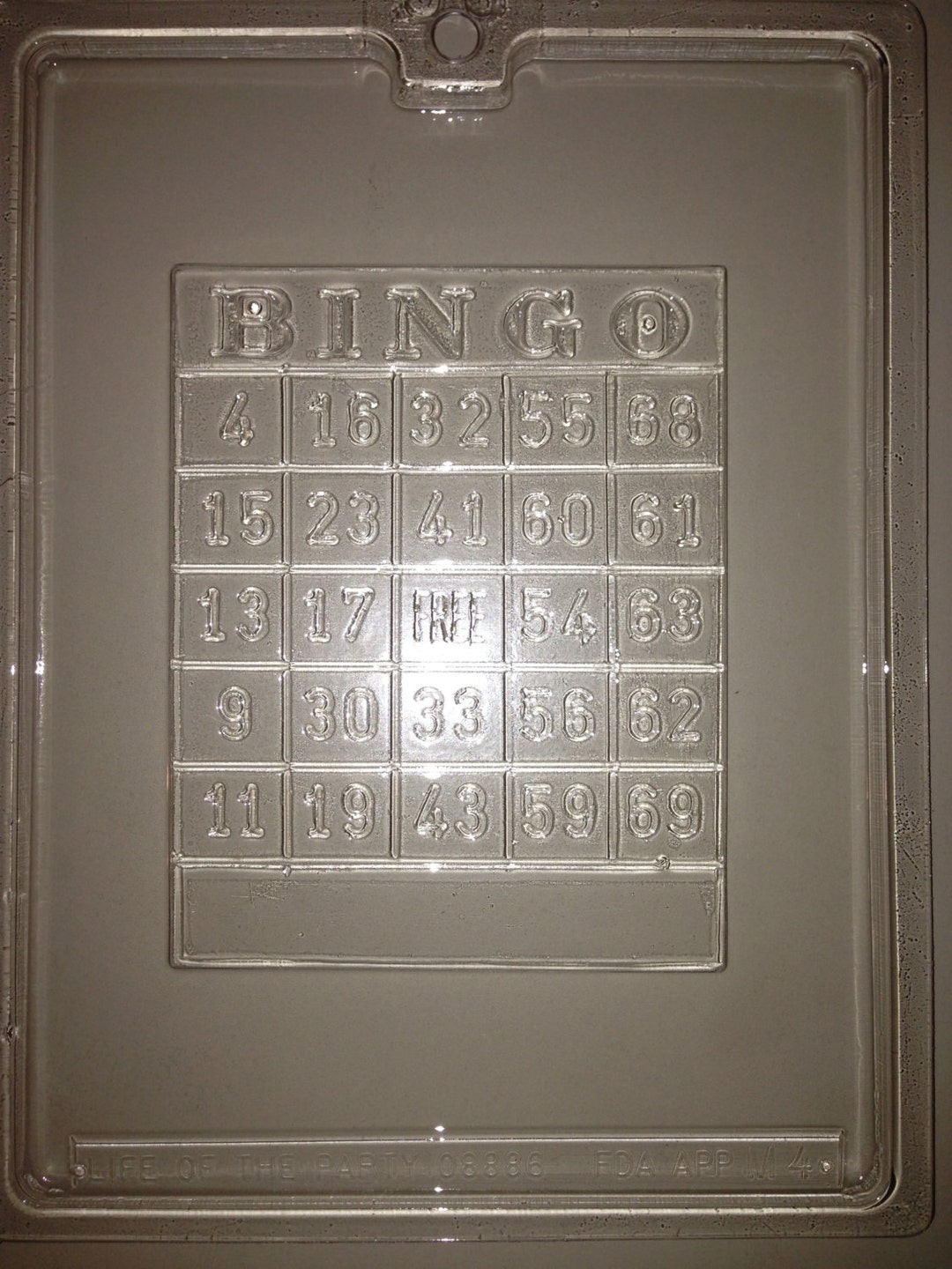 M4 Chocolate Novelty Mold - Bingo Card - Etsy