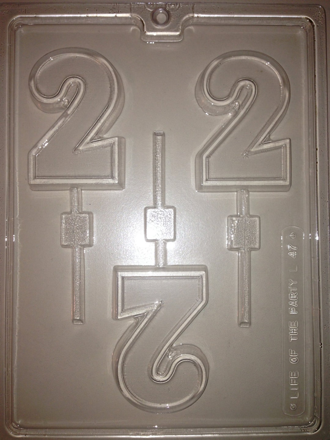 L47 - Chocolate Lollipop Mold - Number 2 - Etsy