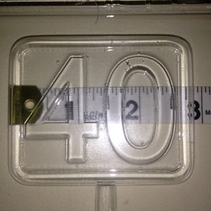 L60 - Chocolate Lollipop Mold - Number 40 - Etsy