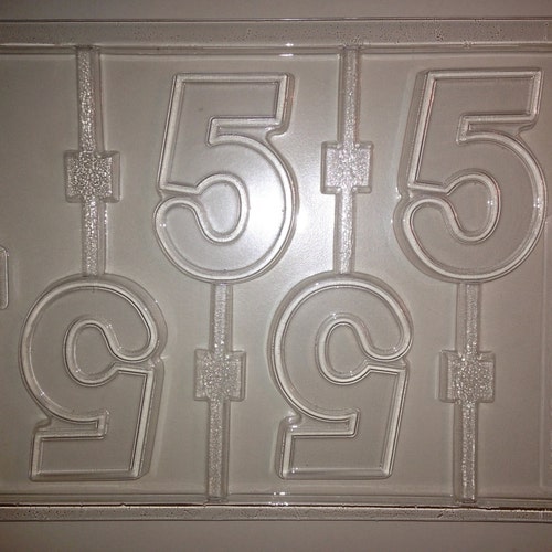 L50 Chocolate Lollipop Mold Number 5 - Etsy