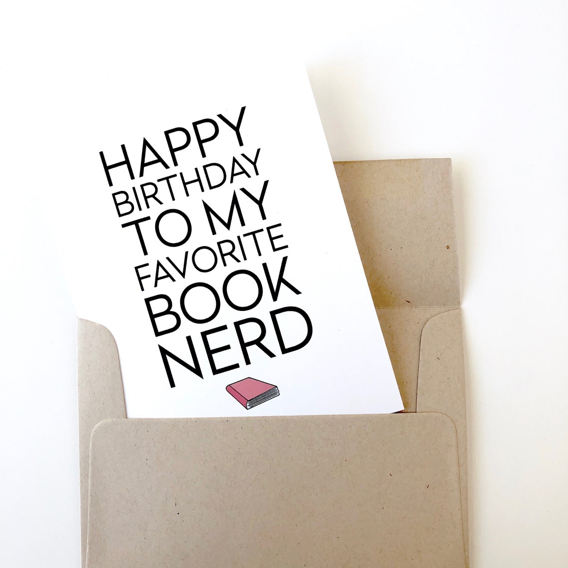 Happy Birthday Card. Book Nerd Birthday Card. Bookish Birthday - Etsy