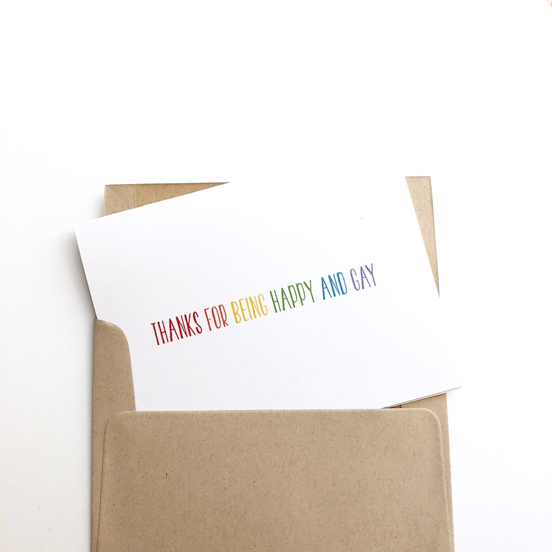 Queer Love Card. I Love You Card. Gay Lesbian Friend Card. - Etsy