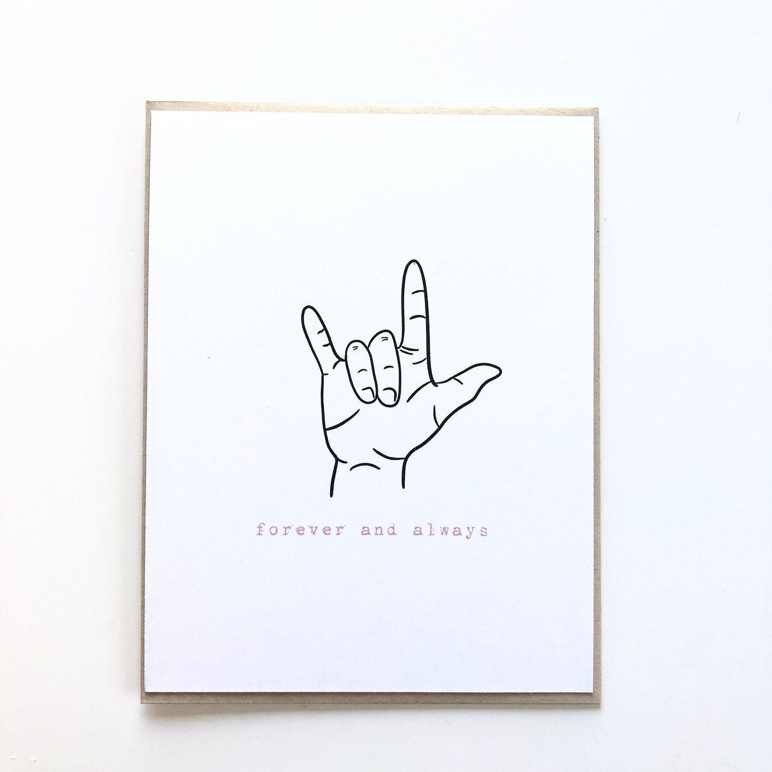 I Love You Sign Language Card. Valentines Day Card. - Etsy