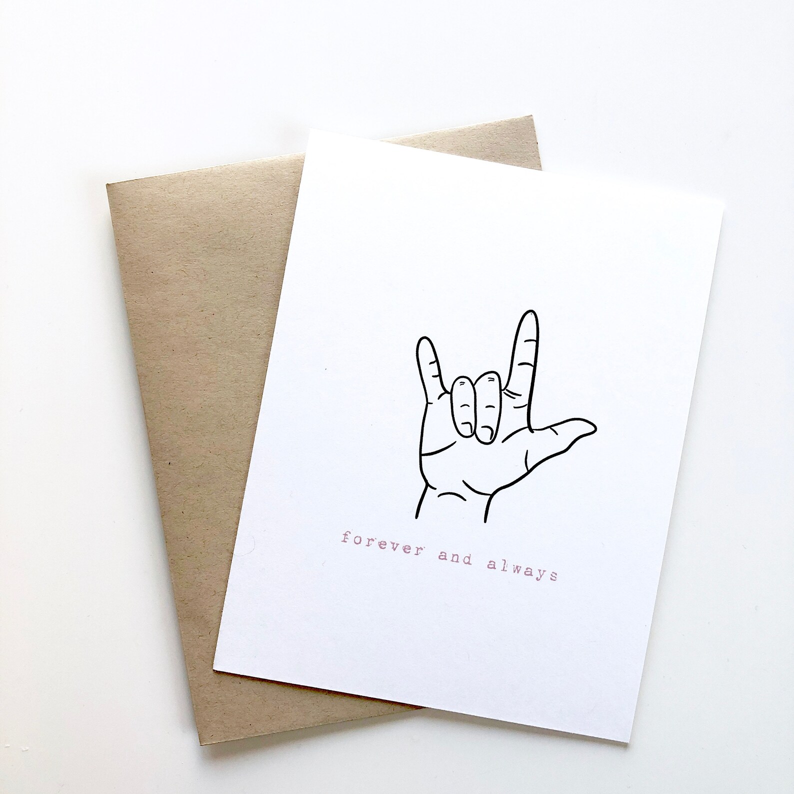 I Love You Sign Language Card. Valentines Day Card. - Etsy