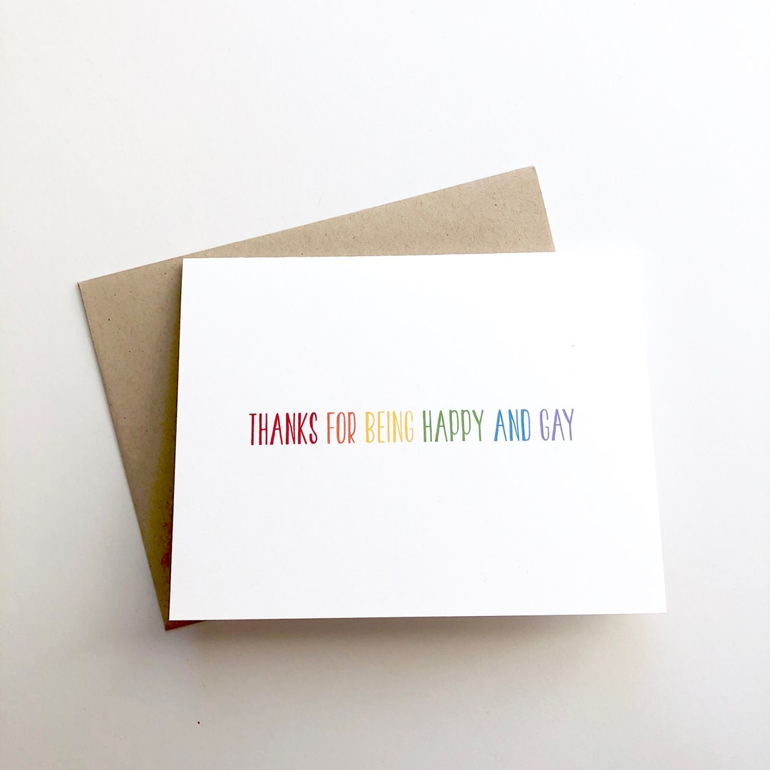 Queer Love Card. I Love You Card. Gay Lesbian Friend Card. LGBTQ Love ...