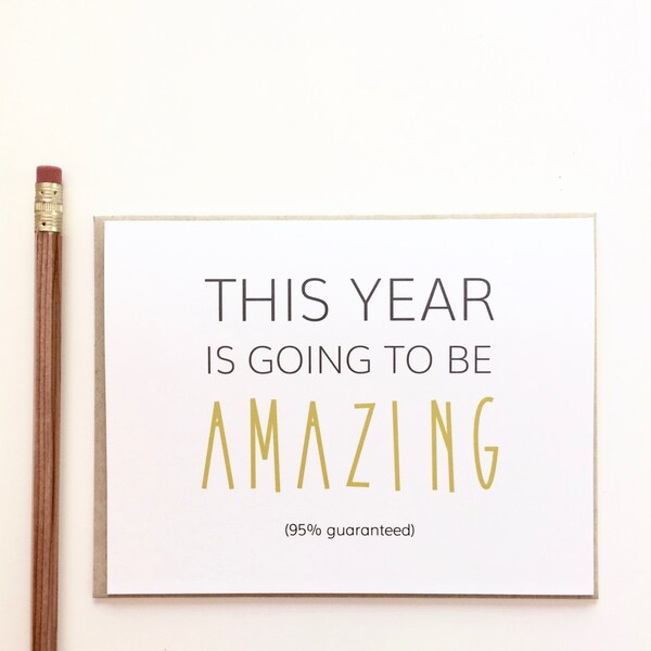 Funny New Year Card - Etsy
