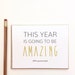 This Year is Going to Be Amazing. New Years Card. Funny New Year Card ...