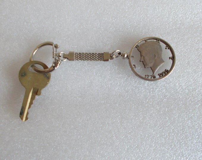 Vintage John F Kennedy Bicentennial 1776-1976 Keychain With Key // 1 - Etsy