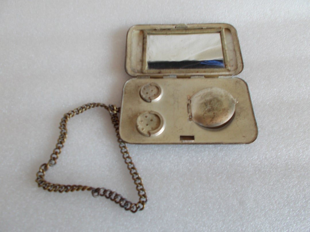 Antique Victorian Tarnish Ger Silv Hand Held Card Case Coin Holder ...