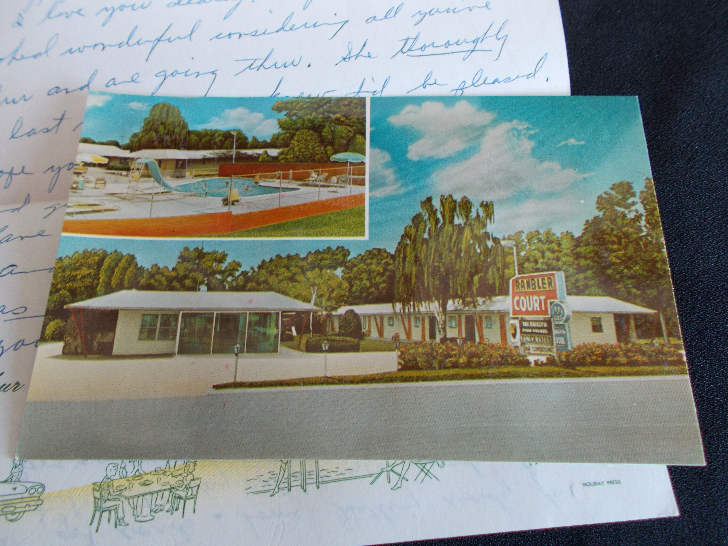 Vintage Handwritten Letters on Hotel Stationary With Envelopes - Etsy