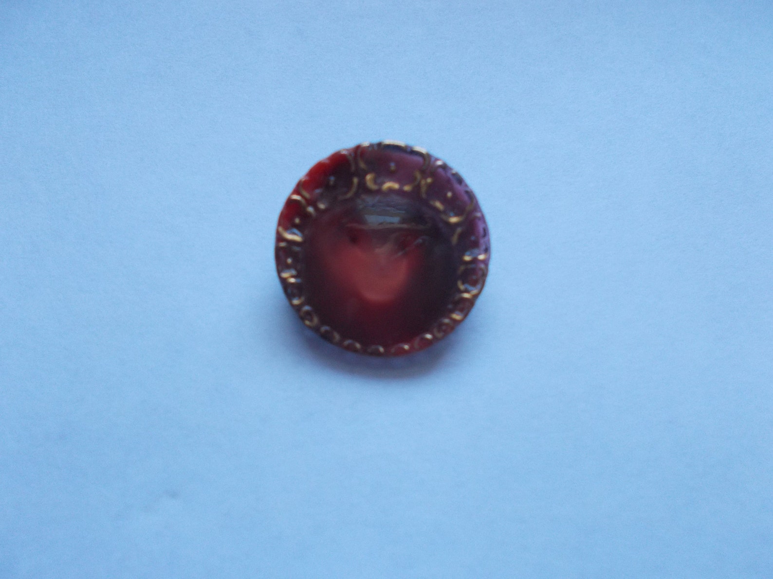 Vintage 2 Small Glass Buttons With A Owl Face Inside - Etsy