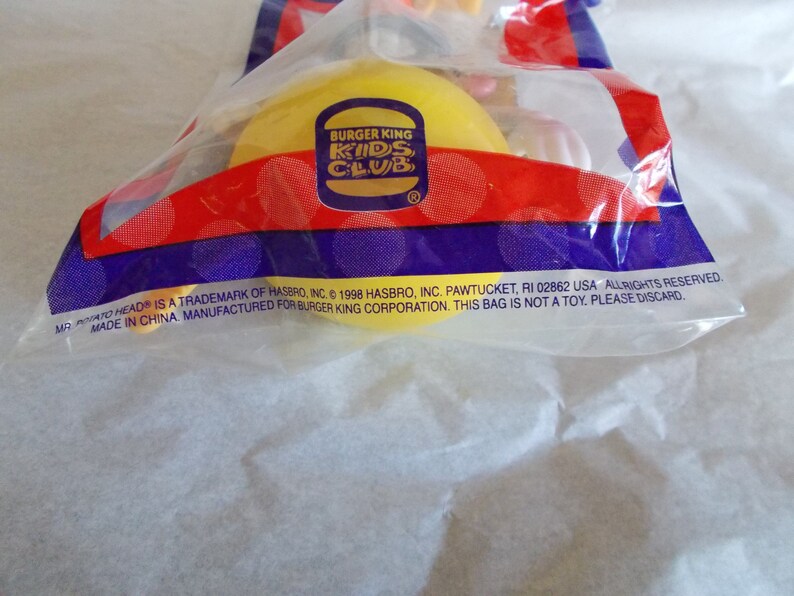 1998 Burger King Mr.potato Head Spinner Toy New in Bag - Etsy