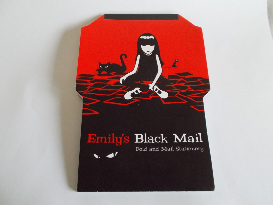 Vintage 2001 Emily's Black Mail Fold and Mail Stationery 25+ Stationery ...