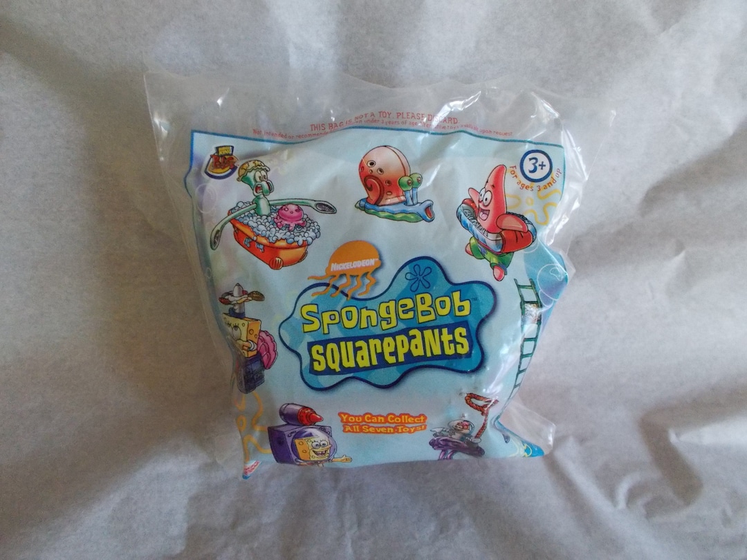 2001 Burger King Spongebob Squarepants Toy New in Package Squidward in ...