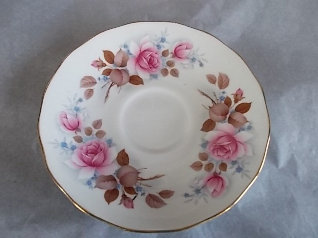Vintage Bone China Queen Anne Pink Roses Tea Cup Saucer - Etsy