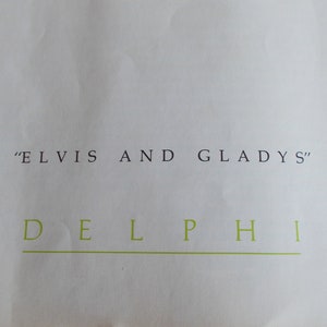 Vintage 1990 Plate 5 Elvis and Gladys by Bruce Emmett 8 1/2 X 8 1/2 ...
