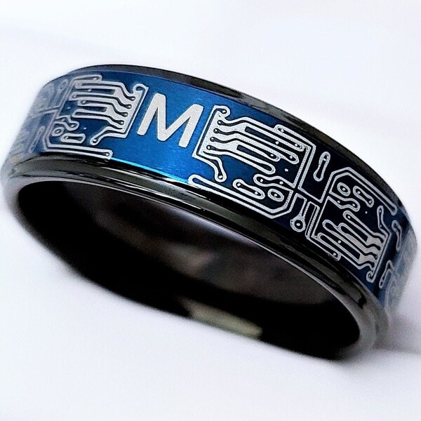 Blue Circuit Board - Etsy