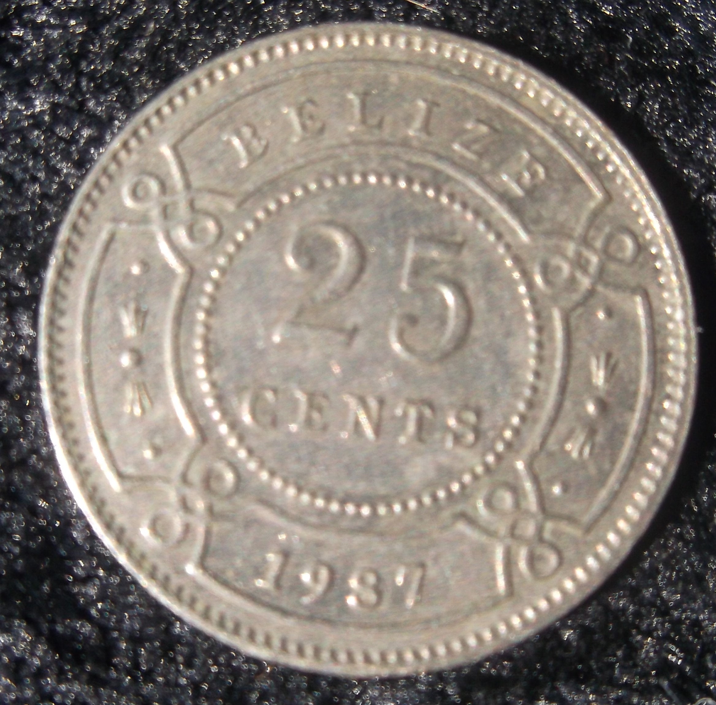 Belize, 1987 25 Cents, Queen Elizabeth II, KM#36 - Etsy