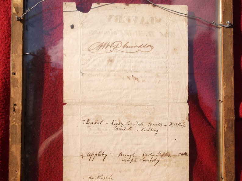 Reduced...slavery in the British Colonies, 1823. Broadside Issued by ...