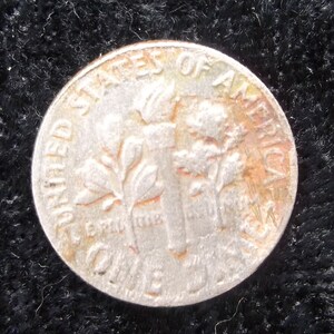 SALE...1975 Roosevelt Dime, Mint Error, Die Break, Defective Planchet ...