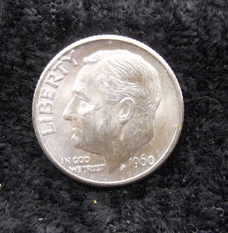 1960-D Roosevelt Dime, MS 65++, Full Bands, Silver - Etsy