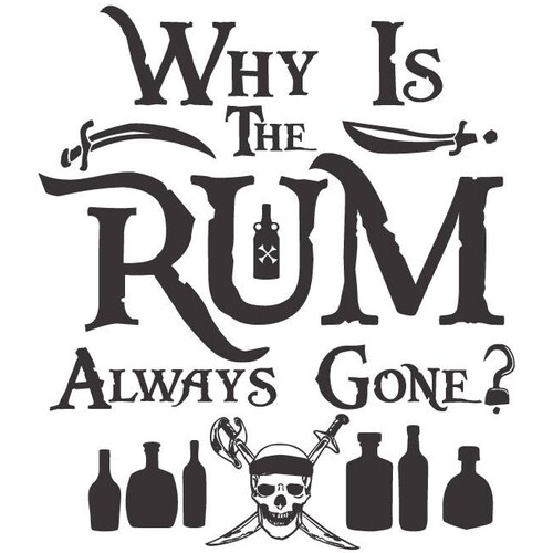 I'm the Reason the Rum is Always Gone Pirates of the | Etsy