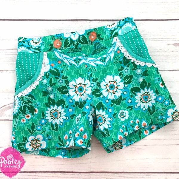 Girls Shorts Pattern - Etsy