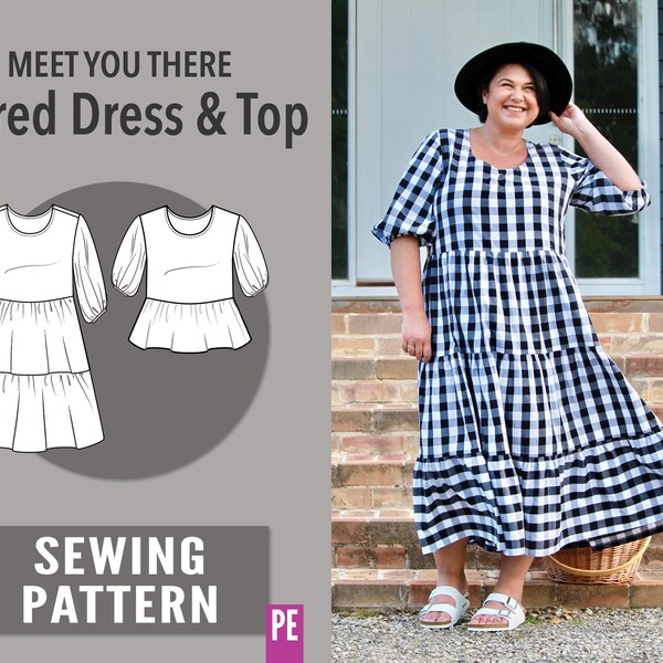 Tiered Dress Pattern - Etsy