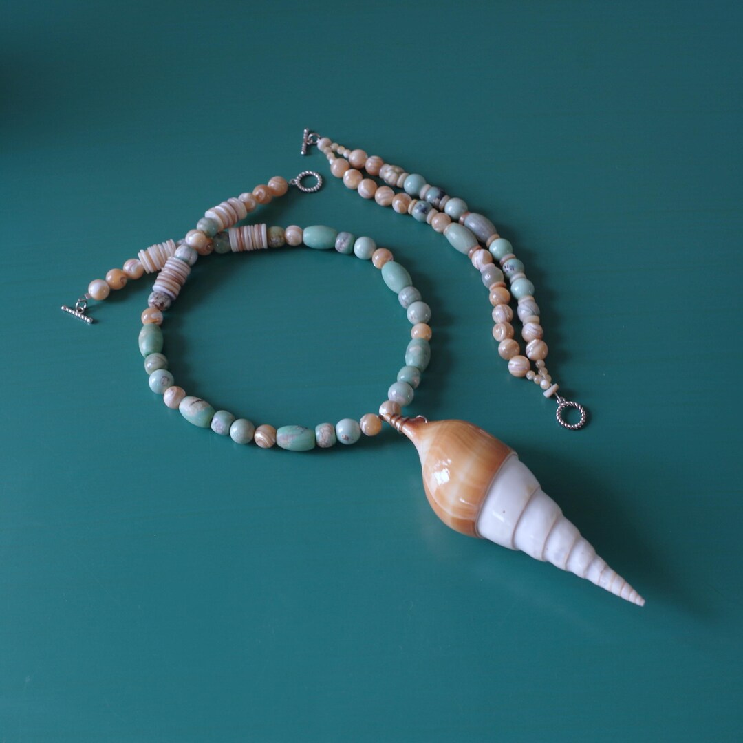 Caramel White Unicorn Horn Tibia Seashell Seafoam Green Dragon Skin ...