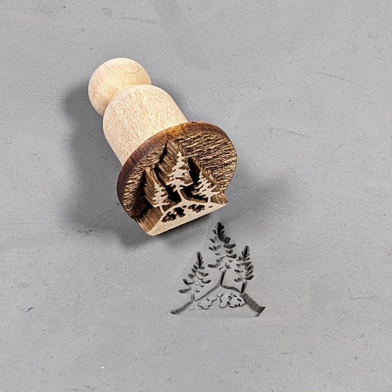 Pine Tree Stamp - Etsy