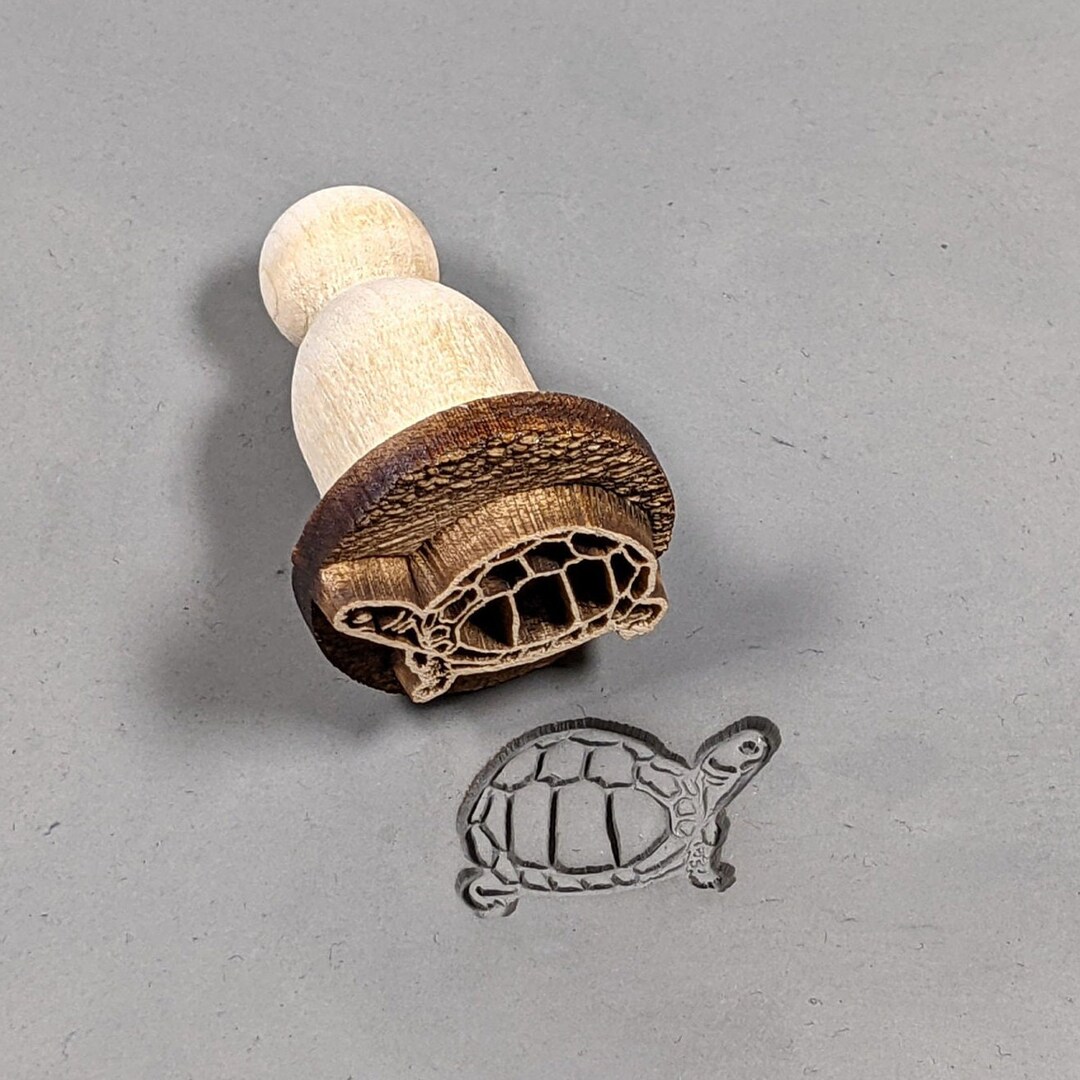 Stock Clay Stamp - Land Turtle (SD230) - Etsy