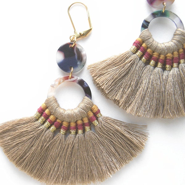 Fan Earrings - Etsy