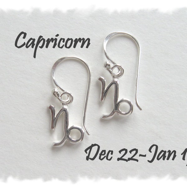 Capricorn Earrings - Etsy
