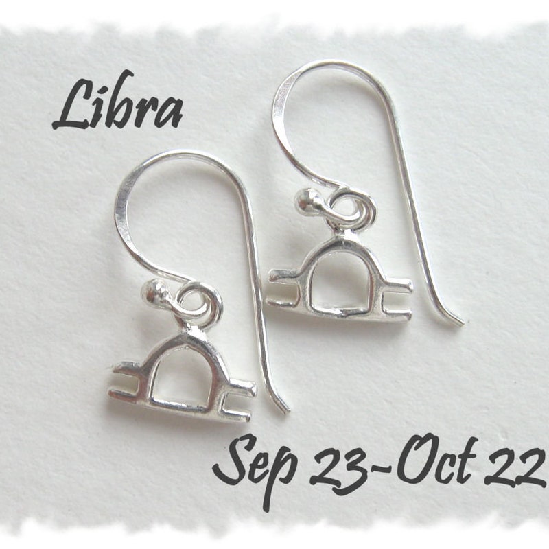 Libra Earrings - Etsy
