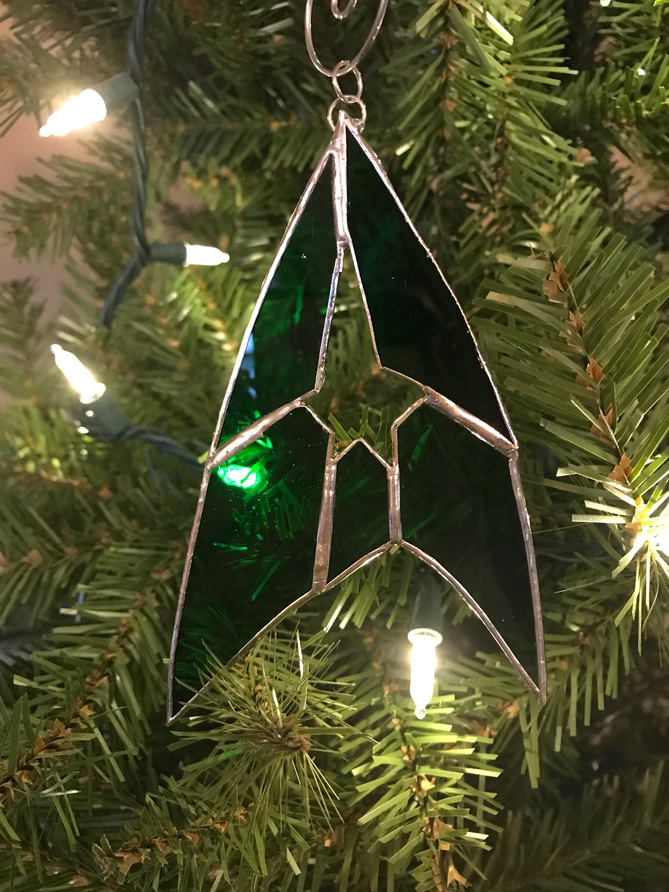 Star Trek Inspired Stained Glass Ornament Handmade Starfleet Emblem ...