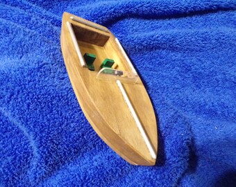 Wooden Toy Row Boat - Etsy