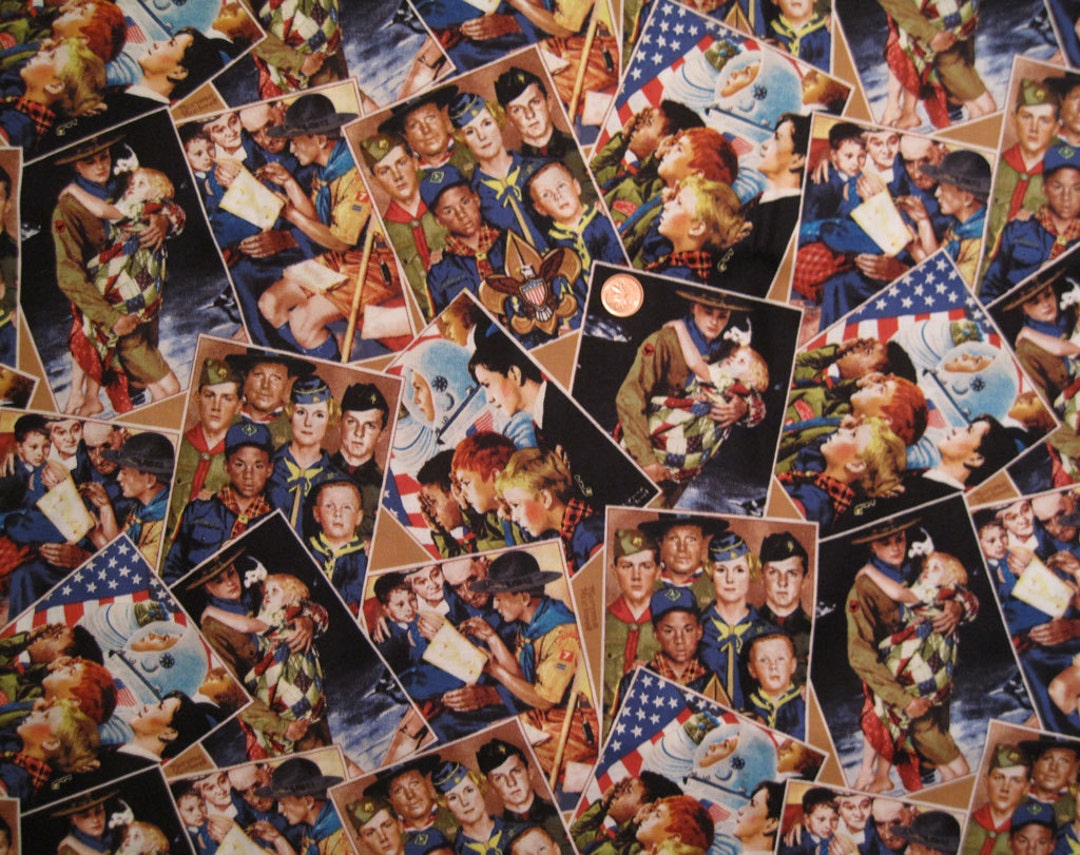 Scouts Print Fabric - Etsy