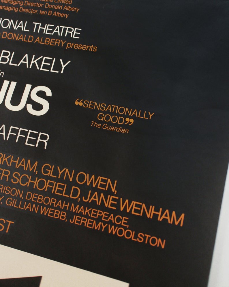 Original Lithograph Poster for the EQUUS at Albery Theatre - Etsy