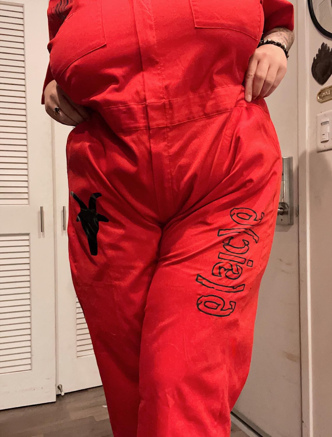 IRON-ON Vinyl Slipknot Jumpsuit Decals Patches Metal Battle Jacket Vest ...