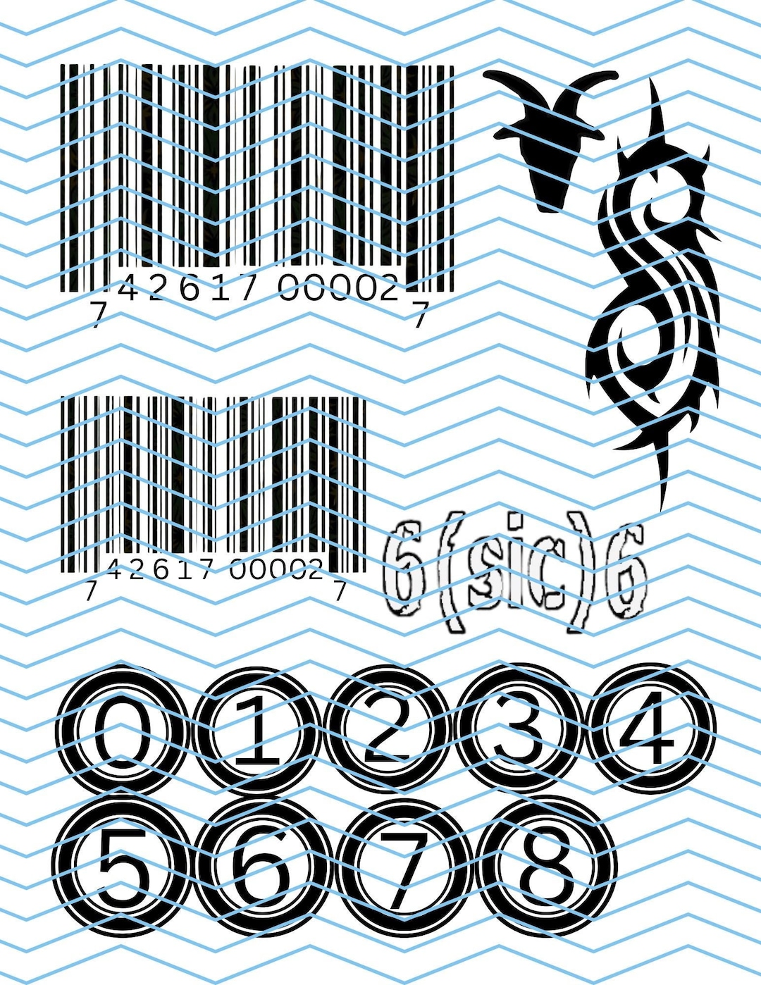 IRON-ON Vinyl Slipknot Jumpsuit Decals Patches Metal Battle Jacket Vest ...