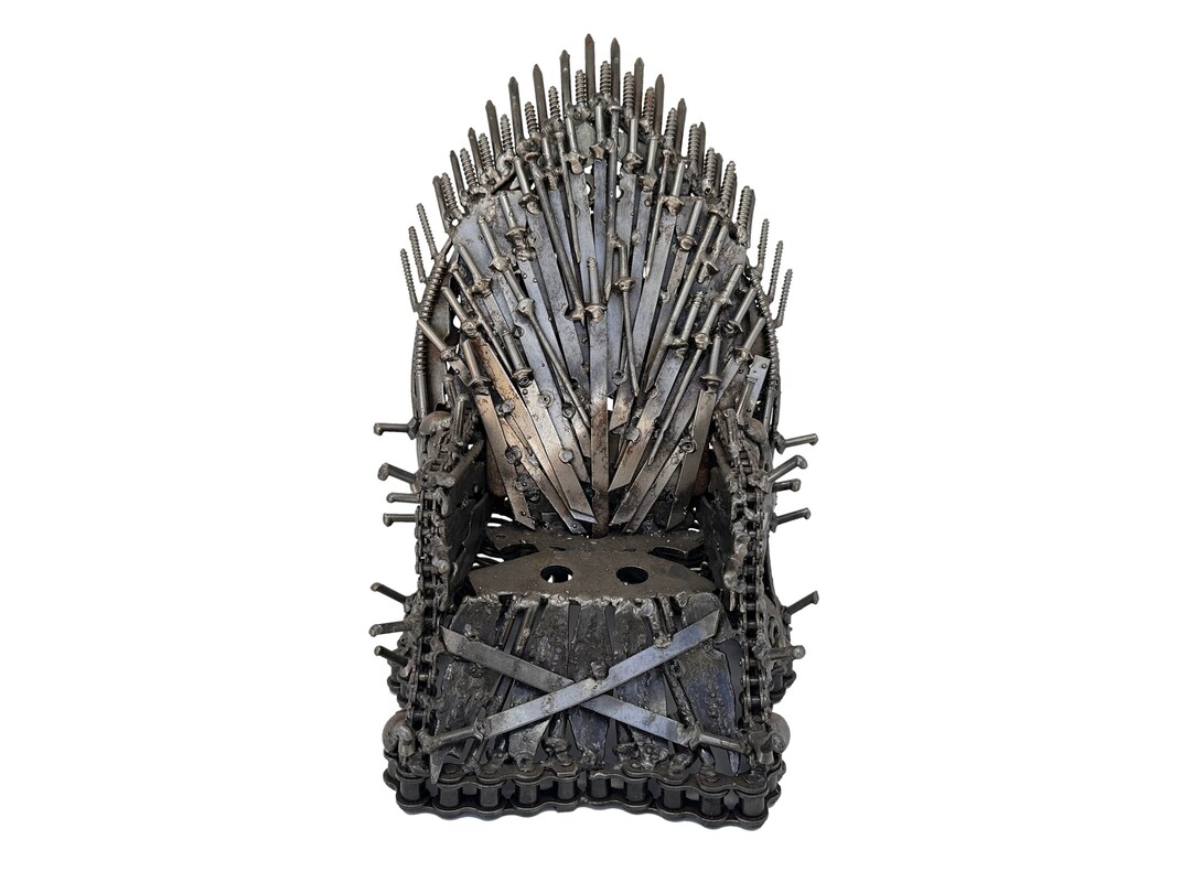 The Unique Metal Iron Throne Chair Inspired Sculpture. 10'' Tall ...