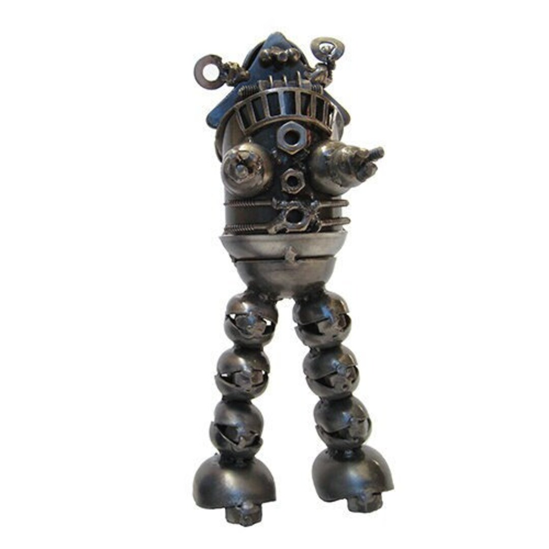 Rubbe Robot Metal Sculpture. - Etsy