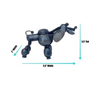 Cute Poodle Metal Sculpture. 3.5 Inches Tall. 100% Handmade. All ...