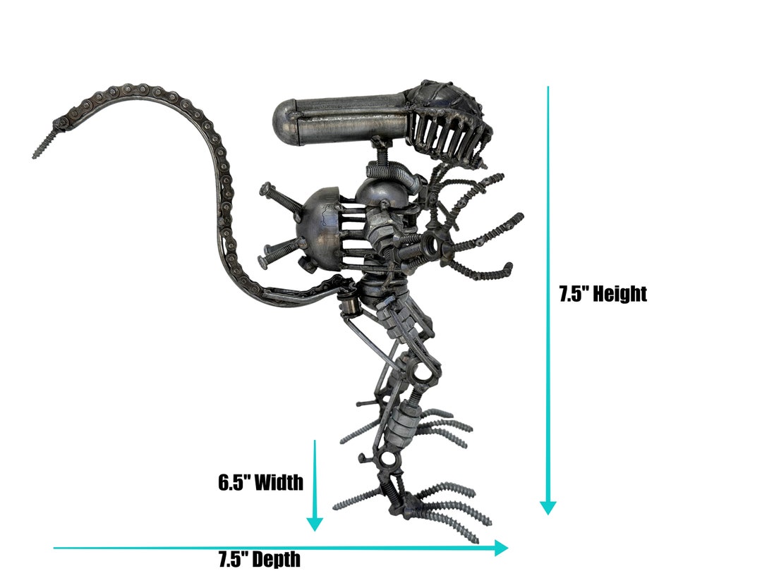 Xenomorph Inspired Sculptures. 8 Inches Tall. 100% Handmade. All ...