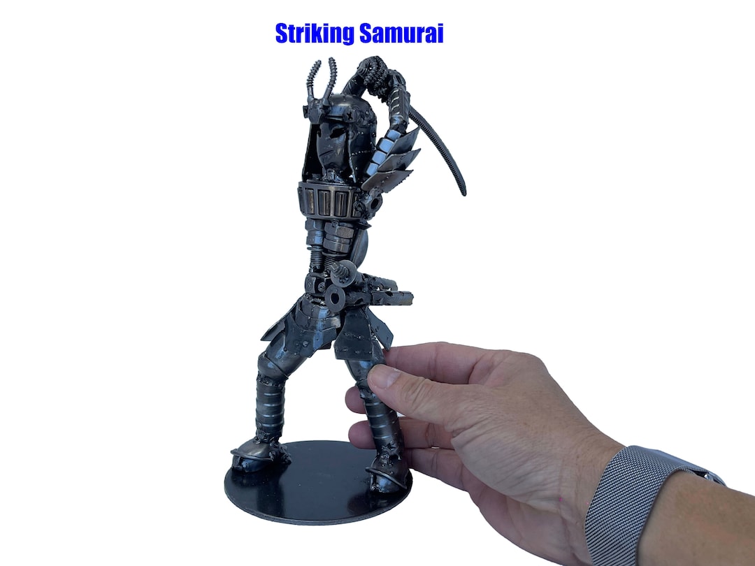 Samurai Japanese Warrior W/ Katana 9 Inches Tall. 100% Handmade. Made ...