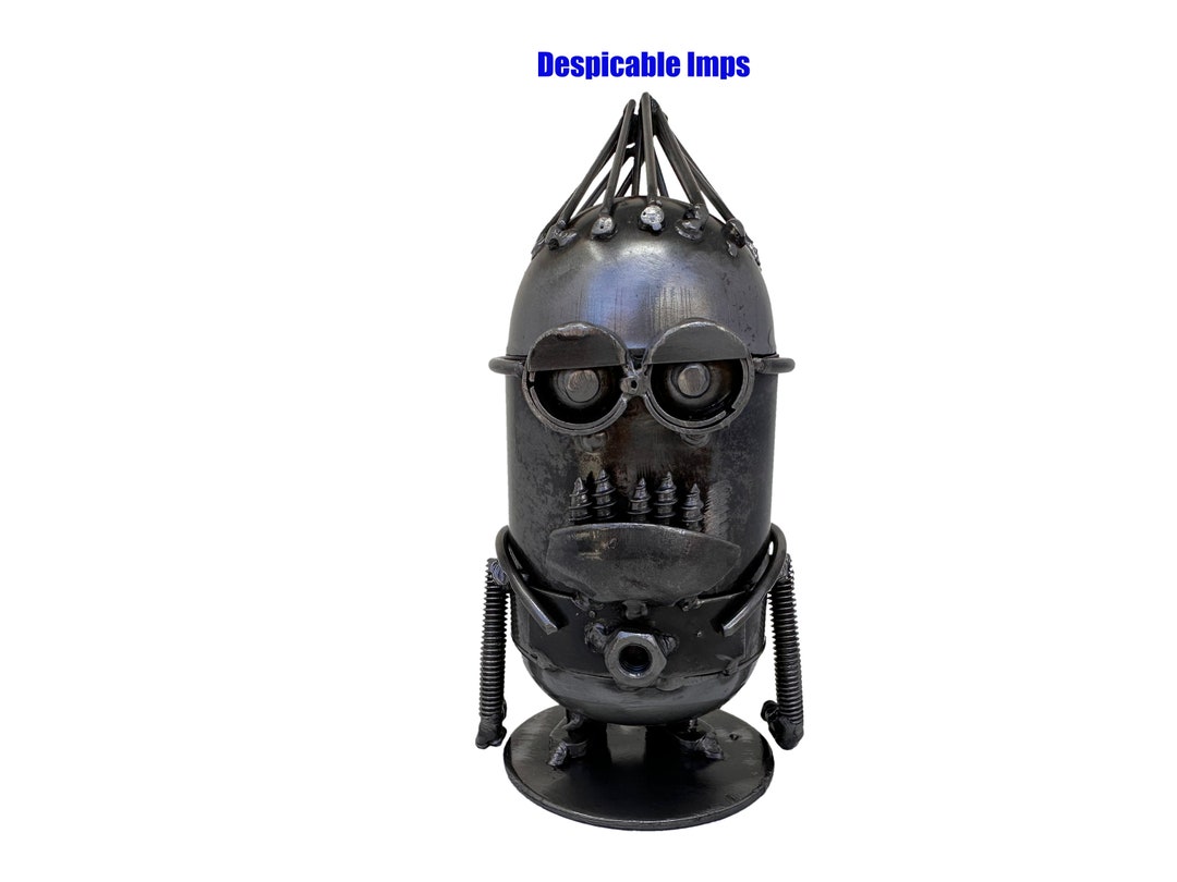 The Metal Minion Inspired Sculpture. 100% Handmade From Recycled Metal ...