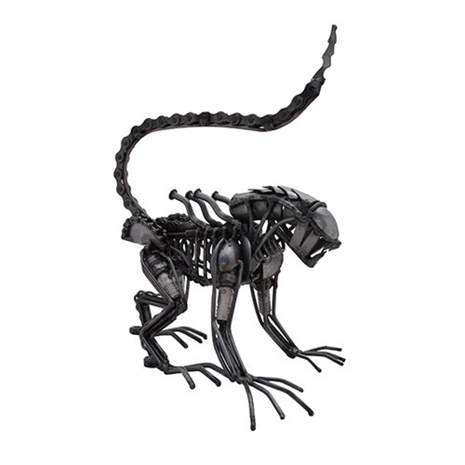 Crawling Xenomorph Inspired Recycled Metal Sculpture . 8 - Etsy