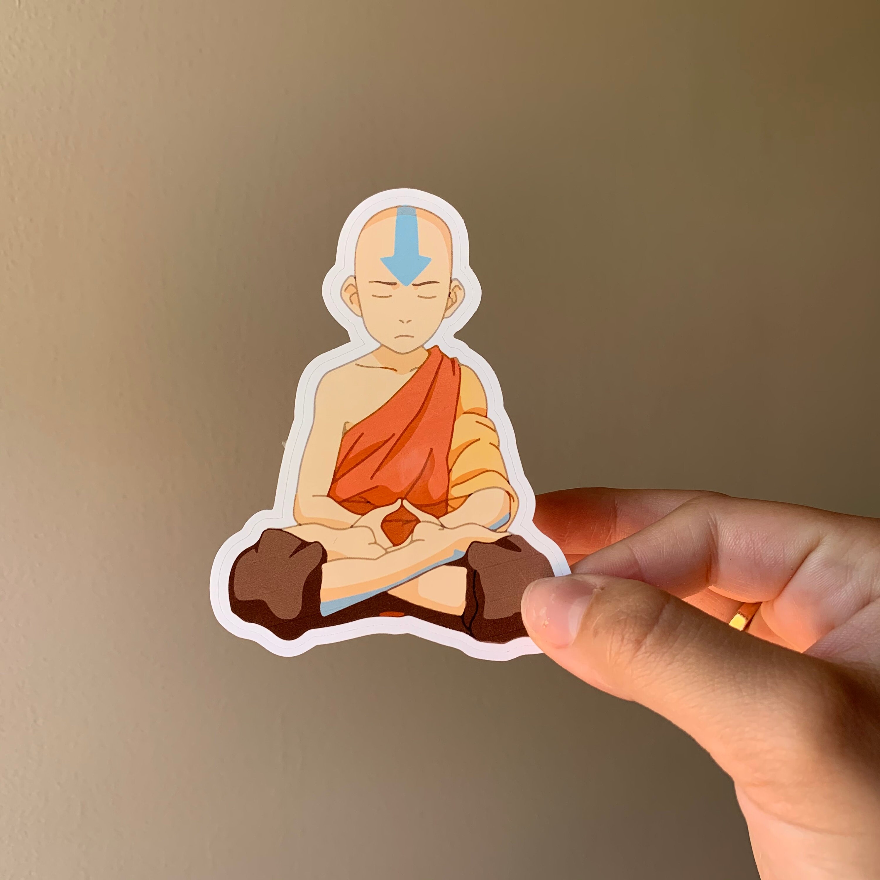 Aang Meditating Sticker // Avatar the Last Airbender Sticker | Etsy